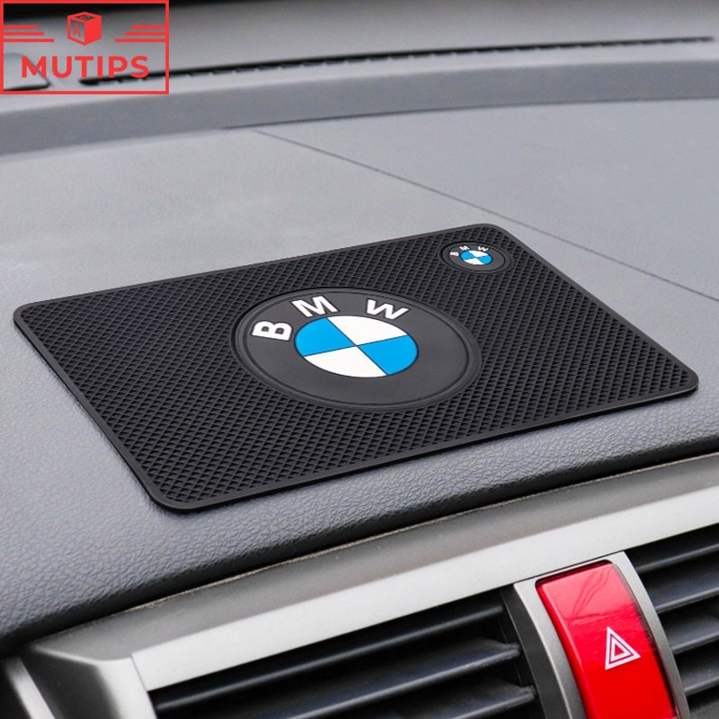 BMW 1/2Pcs Car Logo Multipurpose Anti-Slip Pad Rubber Fixing Phone ...