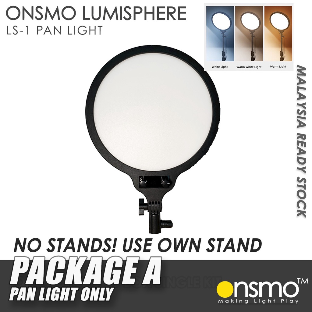 Onsmo LumiSphere LS-1 Pan Light LED Dual Colour System 3200k to 5600k ...