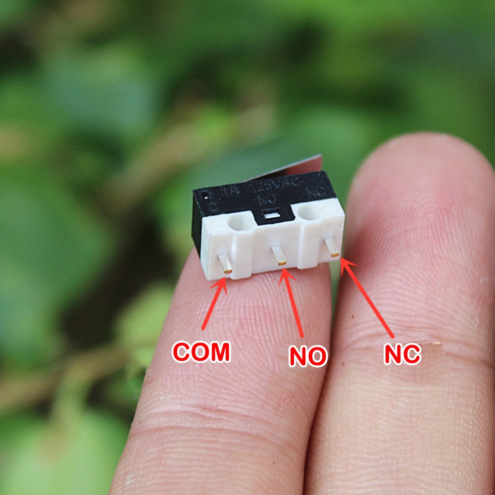 10PCS Mini Micro Limit Switch NO NC 3 Pins PCB Terminals 1A 125V Button Switch Small Snap Action ...
