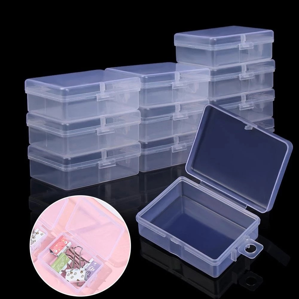 Small Square Box With PP Plastic Cover Mini Jewelry Small Jewelry ...