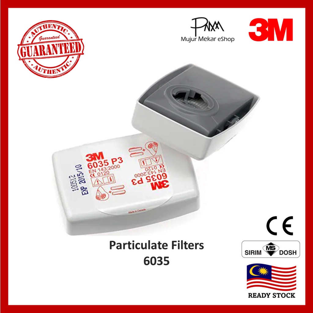 [AUTHENTIC] 3M 6035 P3R Particulate Filter - 2 PCS/PACK, REPLACE 3M ...