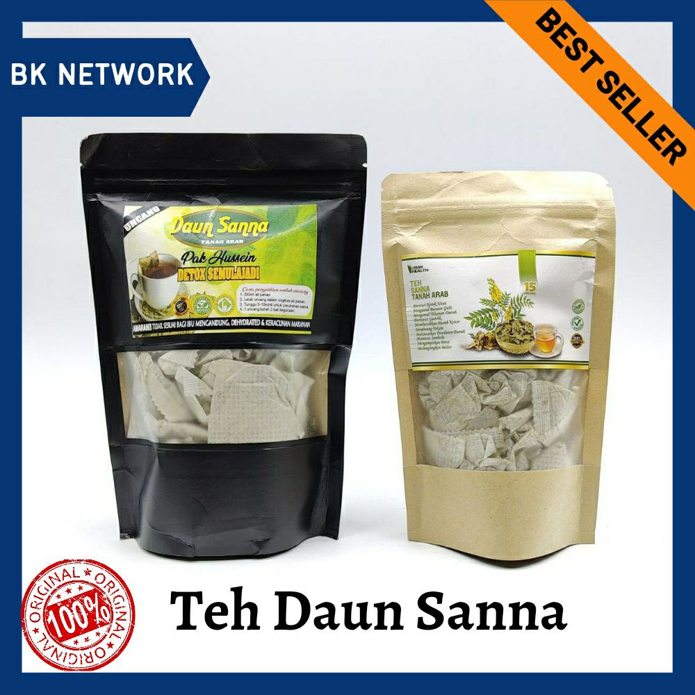 🔥TEH🔥 DAUN SANNA TANAH ARAB (30 Uncang) Original Senna Leaf Tea Daun ...