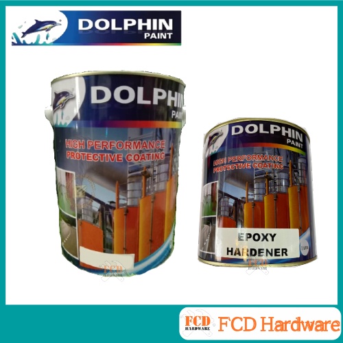 DOLPHIN PAINT 9300 Epoxy Coating 5L with epoxy hardener 1L ( for ...