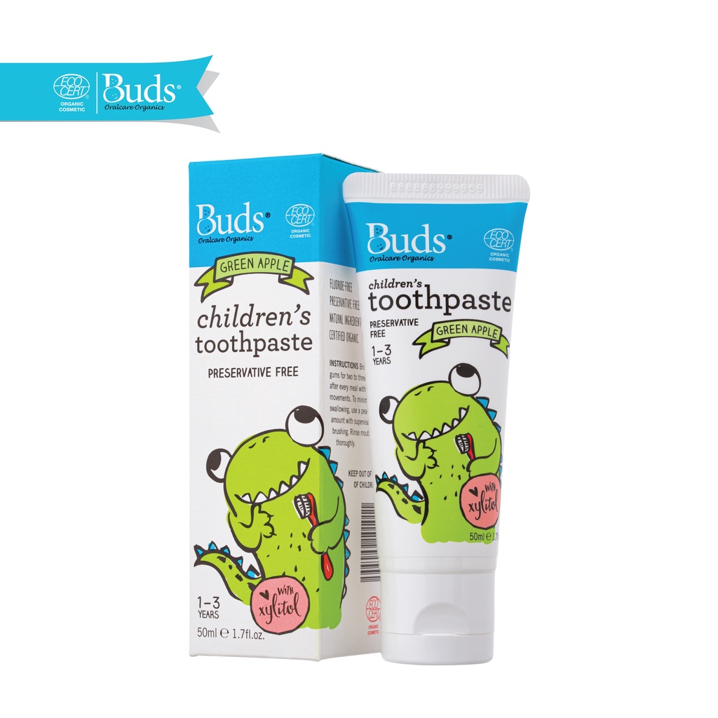 BOO Children's Toothpaste with Xylitol - Green Apple (50ml) | Shopee ...