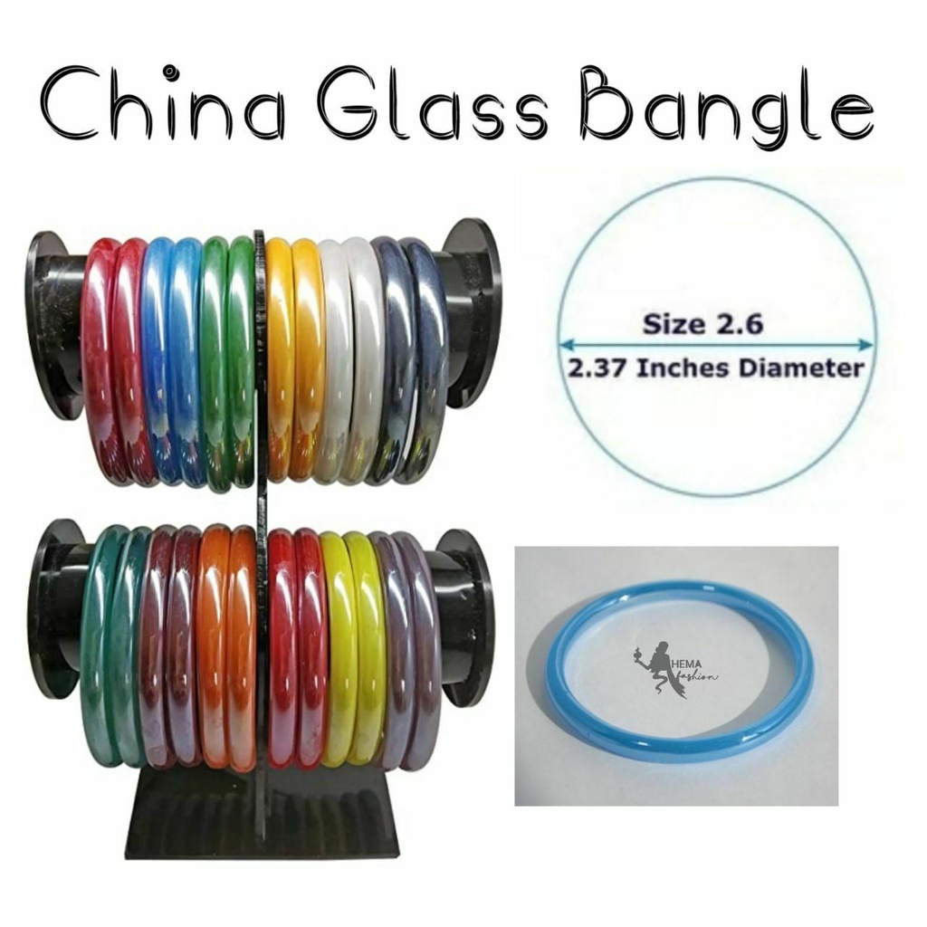 Plain Glass Bangles / Colourful China Glass Bangles / Glossy Woman ...