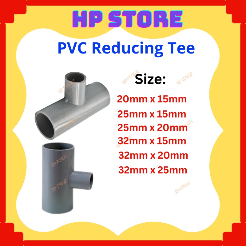 PVC Reducing Tee/ PVC Reducer Tee/ R.Tee/ Reduce Tee/ Pvc Reducing fitting 15mm 20mm 32mm 1/2" 3 ...