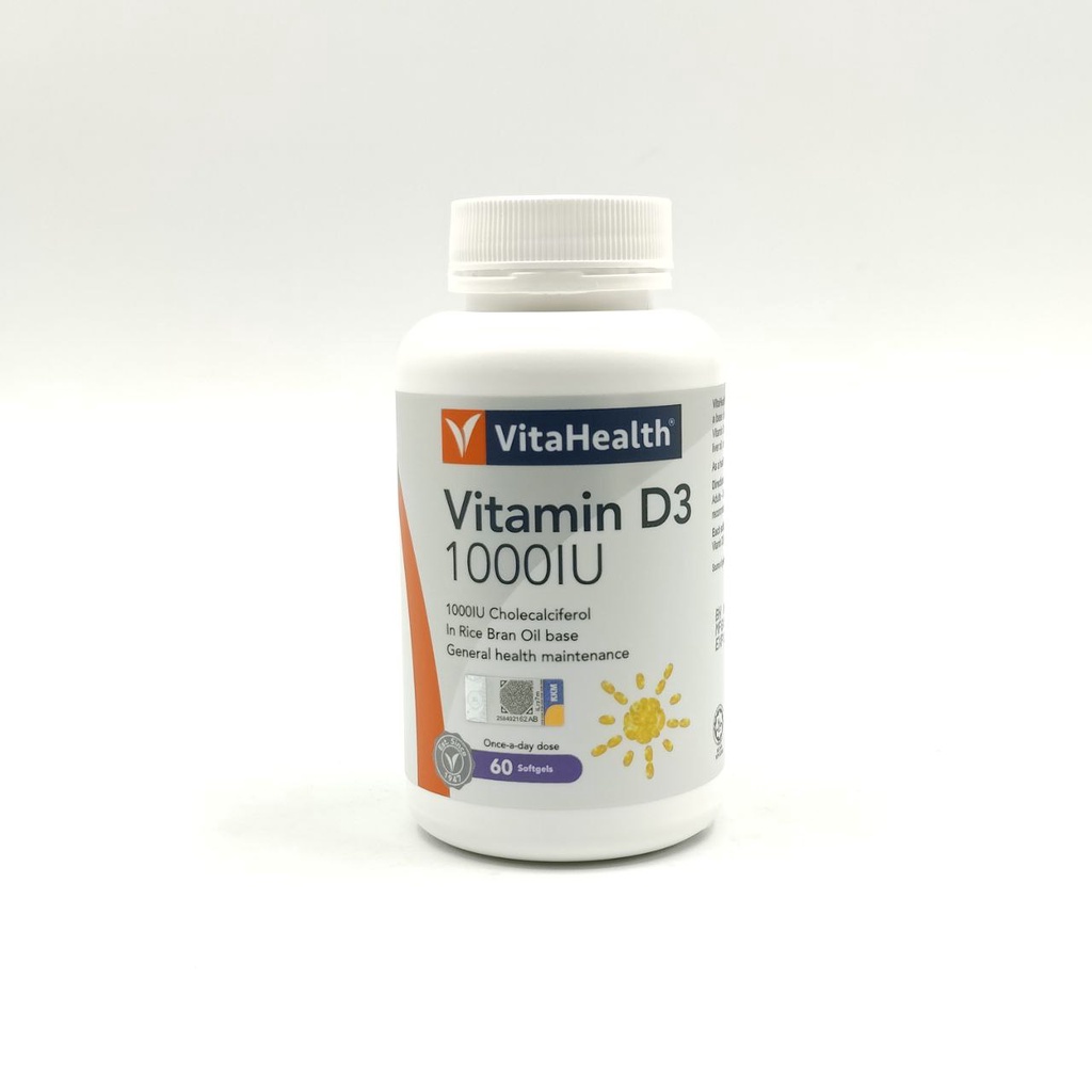 🔥HOT🔥 Vitamin D3 1000iU (HALAL) VitaHealth Well Being Supplements ...