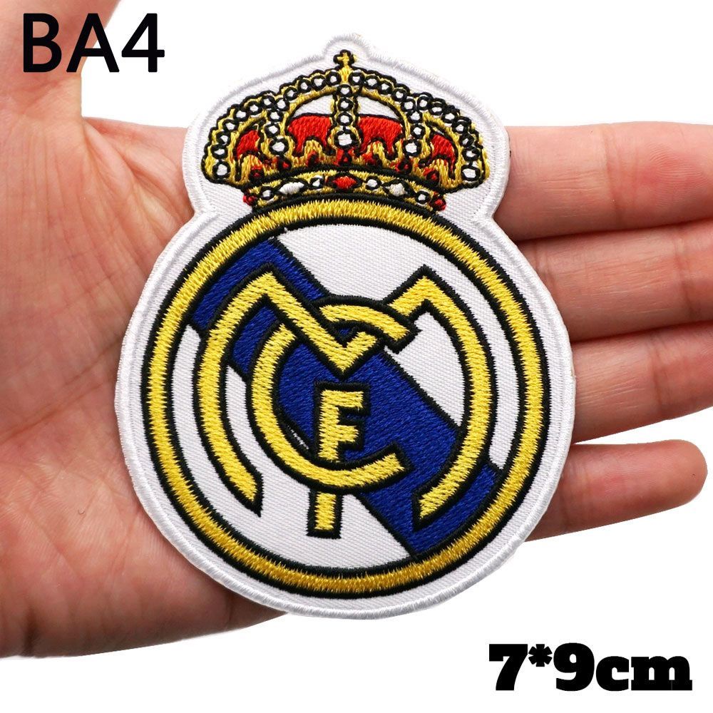 Real Madrid football team club logo sign Embroidered iron on Patch Hat ...