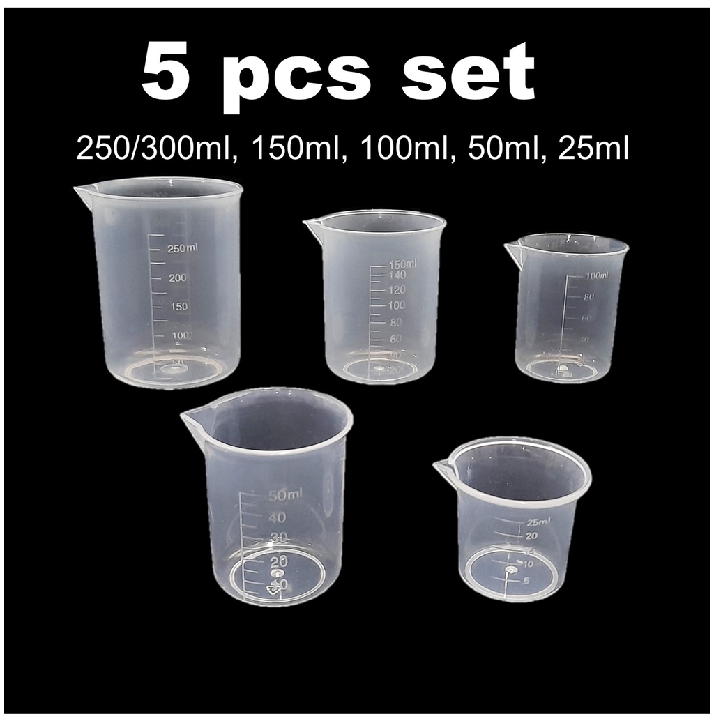 Beaker plastic PP 25/50/100/150/250 ml cc | Shopee Malaysia