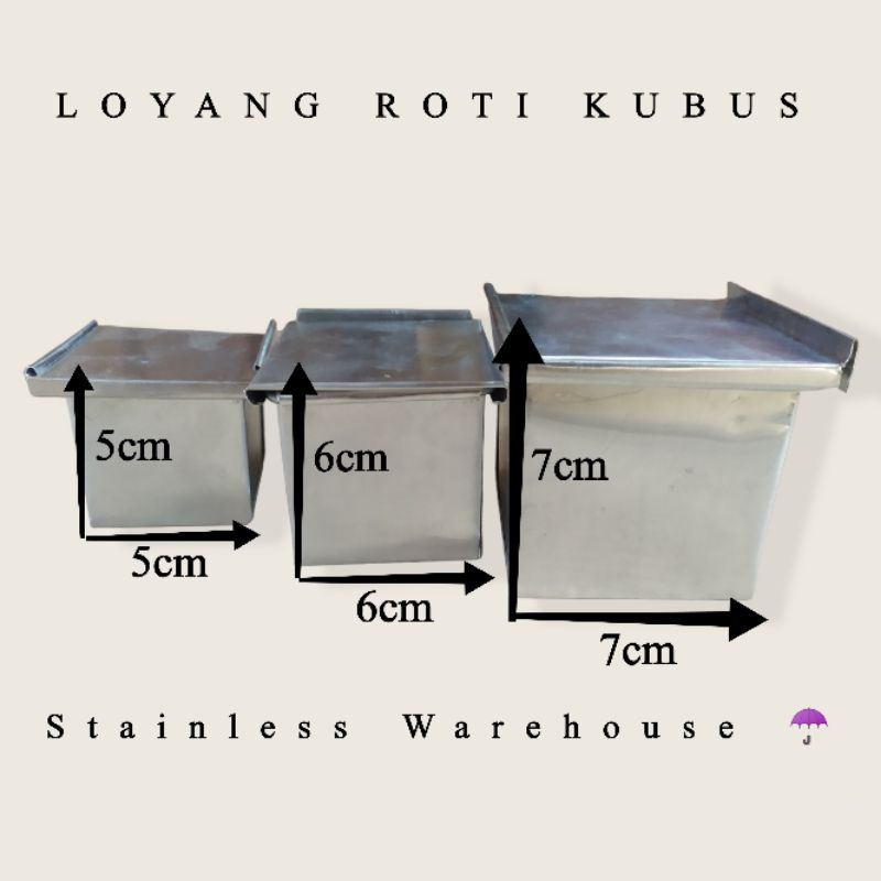 Mini Cube/Box Bread Pan |Cube Box Bread Mold|Cube Bread Pan |Cube Bread ...