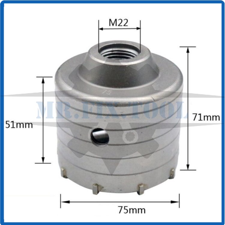 Tungsten Carbide Concrete Hole Saw Wall Drill Bit Core Cutter Cement ...
