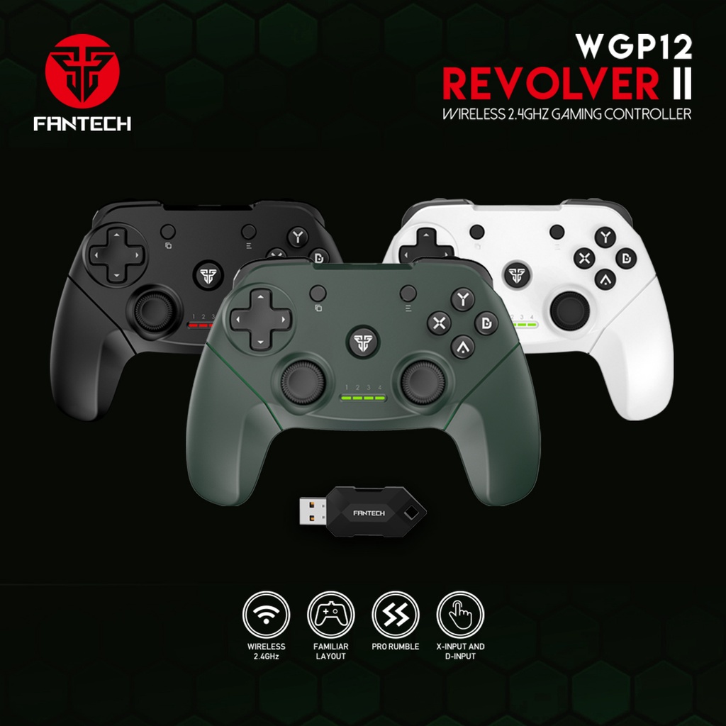 Fantech REVOLVER II WGP12 Wireless 2.4GHZ Gaming Controller Wireless ...