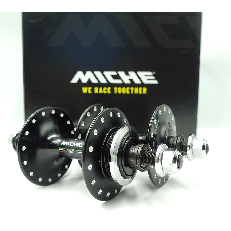 MICHE Primato Pista Track Hub Set High Flange - FW 9x100mm / RW 10x120mm - 32H Black | Shopee ...