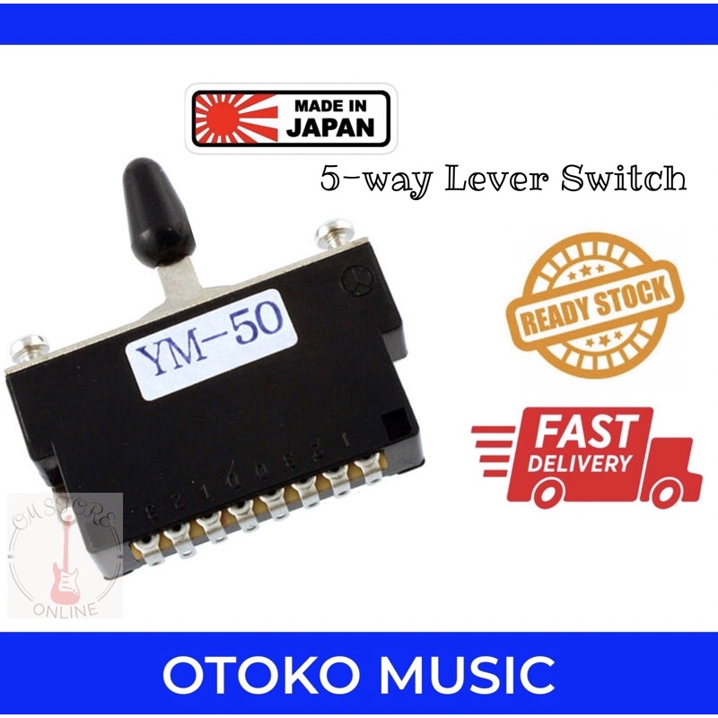 GOTOH YM-50 5 Way Selector Lever Switch for Electric Guitar Fender ...