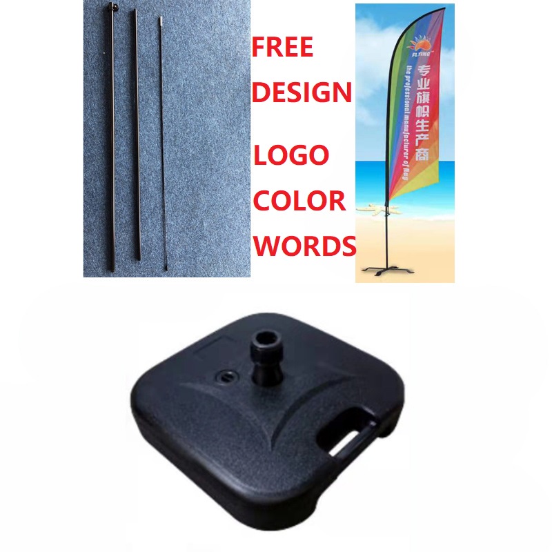 beach flag with black water tank/injection base | Shopee Malaysia