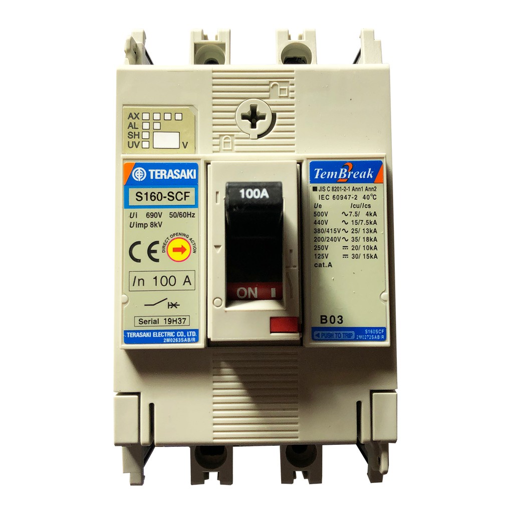 TERASAKI S160-SCF MCCB 3P 25Ka 40A/60A/100A/125A | Shopee Malaysia