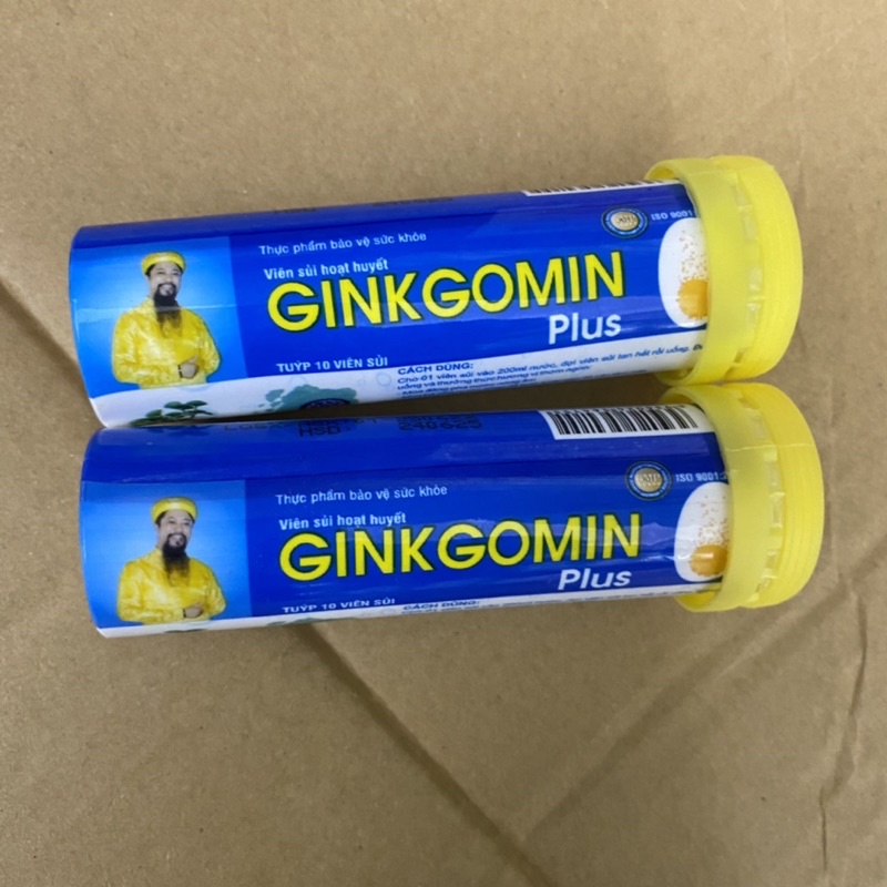 Ginkgomin Plus BRAIN NOURISHING ACTIVE BLOOD effervescent tablets, tube ...