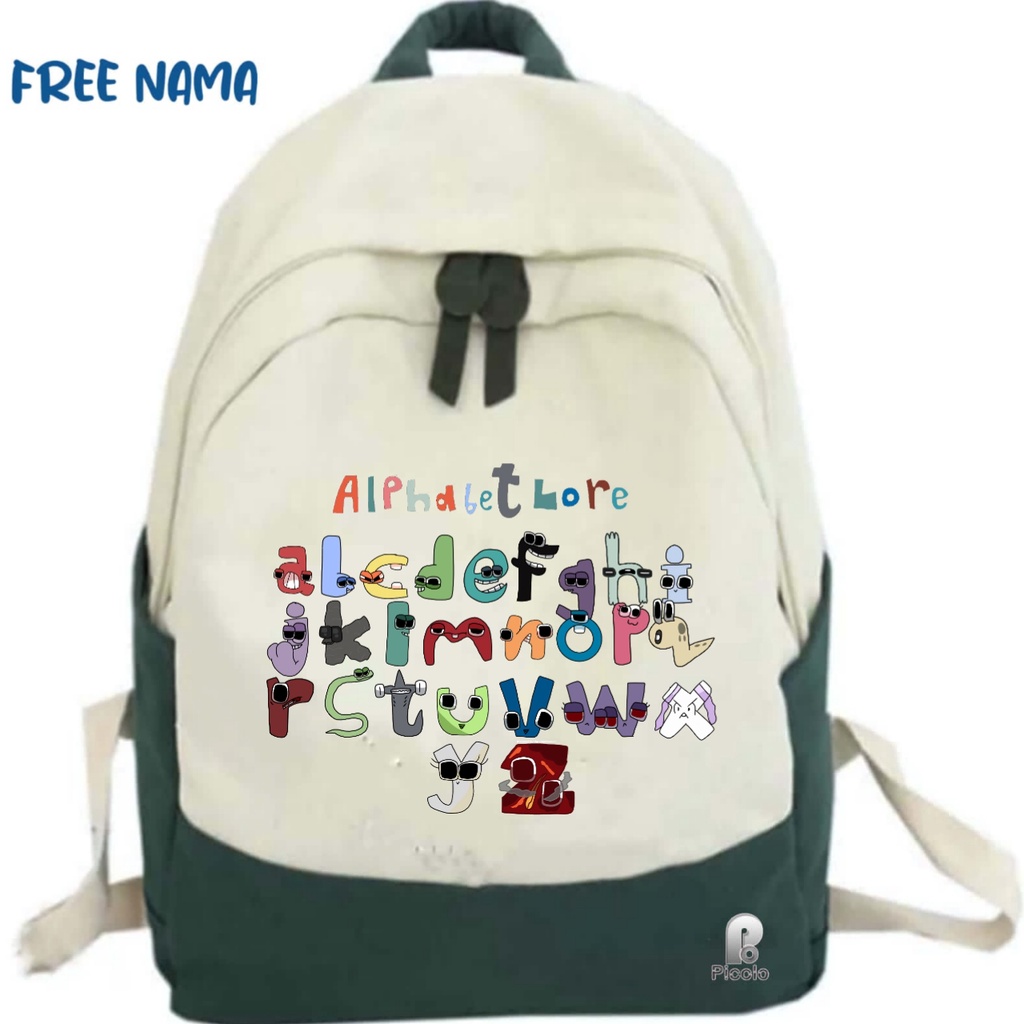 UNISEX ALPHABET LORE SCHOOL CHILDREN'S BACKPACK Beg Sekolah Budak ...
