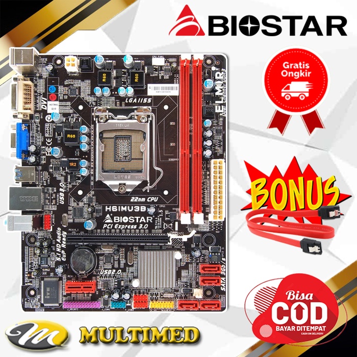 Motherboard Socket 1155 H61 DDR3 Brand Biostar | Shopee Malaysia