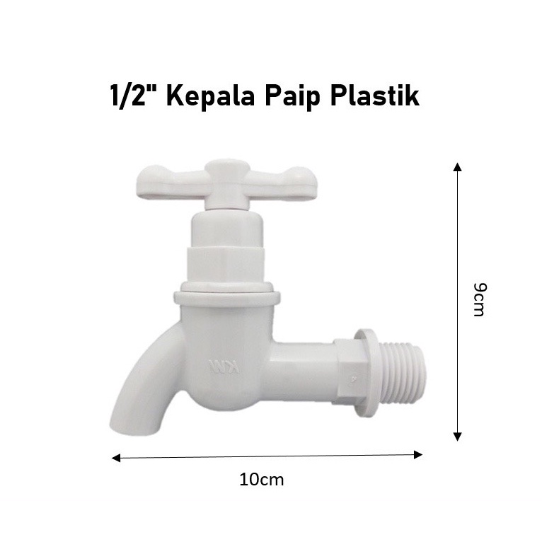 Kepala Paip Plastic kepala pipe air Paip Kepala Water Tap Plastic Pvc ...