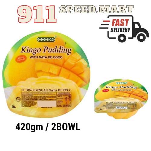 [911] Cocon Kingo Mango Pudding Party Bowl 420gm x 2bowl | Shopee Malaysia