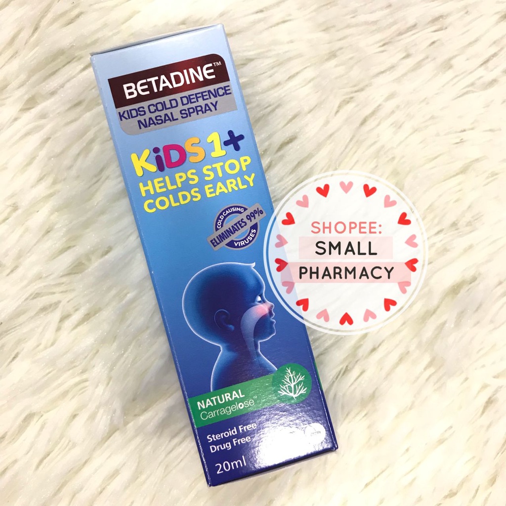 *FRAGILE GLASS* Betadine Kids Cold Defence Nasal Spray 20ml exp3/25 000405 | Shopee Malaysia