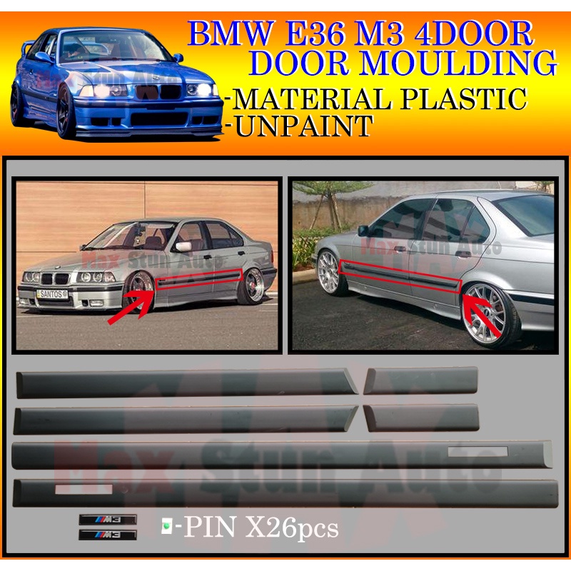 BMW M3 3 SEIRES E36 M3 STYLE FENDER BODY M TECHNIC DOOR MOULDING SET ...