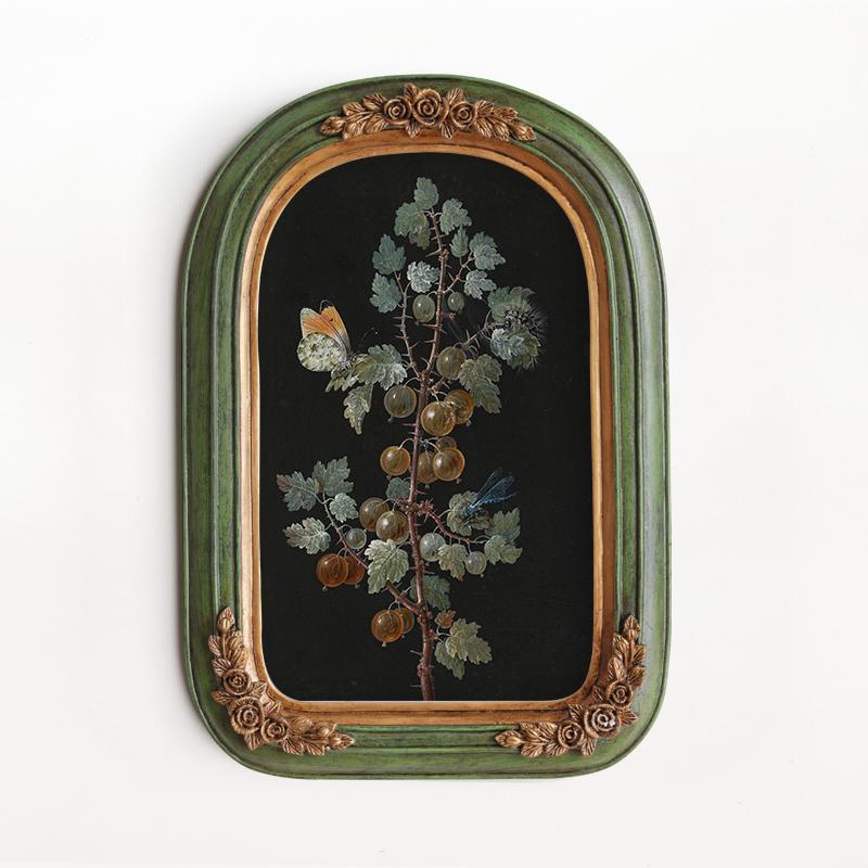 Niche classical vintage decorative picture frame French plant flower ...