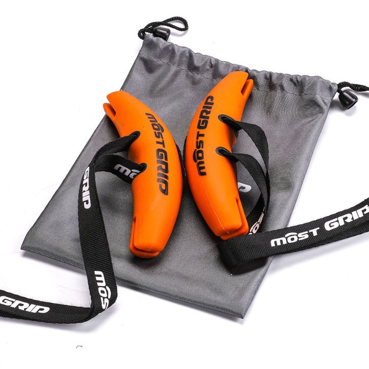 MOST GRIP Premium Handles Pull-up Bar Barbell Exercise Resistance Band ...
