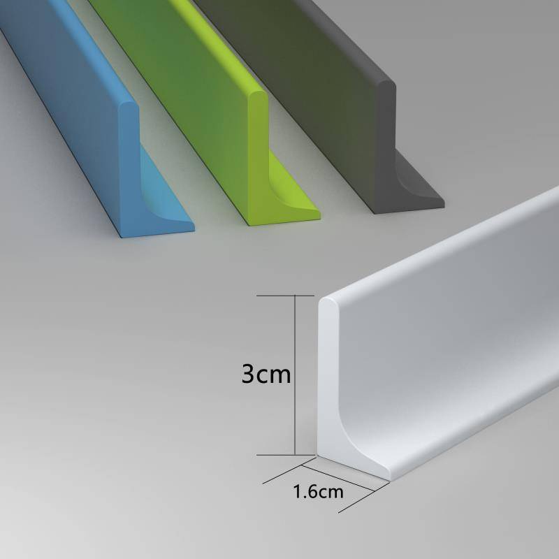 PNL Silicone Bathroom Water Stopper shower retaining strip L shape ...