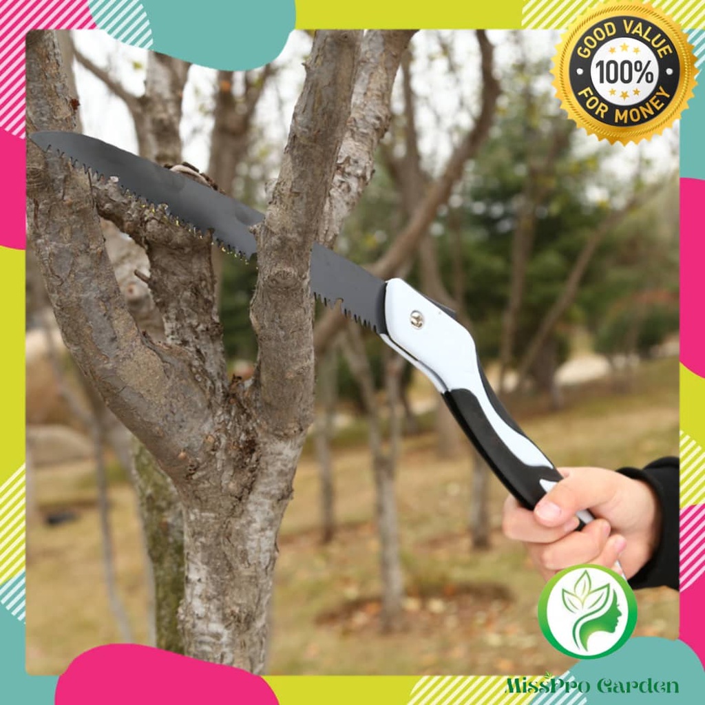 180-250mm Sk5 Folding Pruning Saw Gergaji Tangan Kayu Pemotong Pisau ...