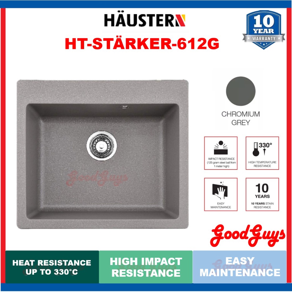 Haustern Top Mount Granite Sink HT-STARKER-612B / HT-STARKER-612G ...