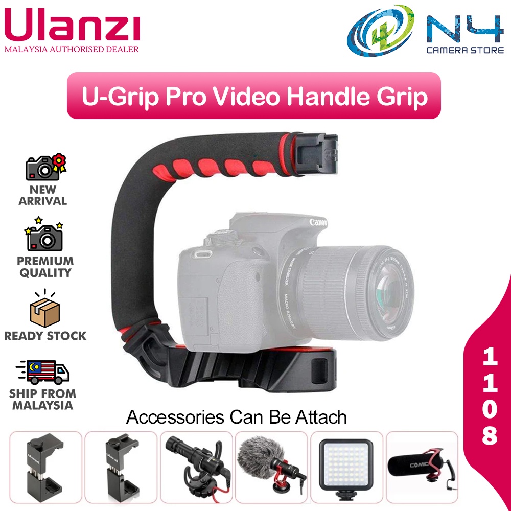 Ulanzi U-Grip PRO U Shape Bracket Video Handle Handheld Stabilizer Grip ...