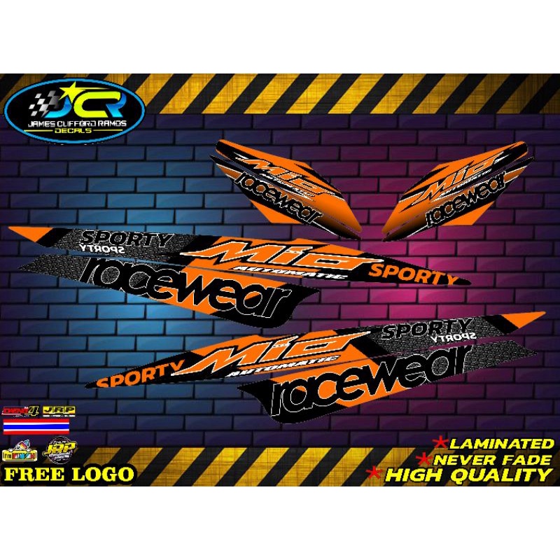 YAMAHA MIO SPORTY DECALS (RACEWEAR DESIGN) | Shopee Malaysia