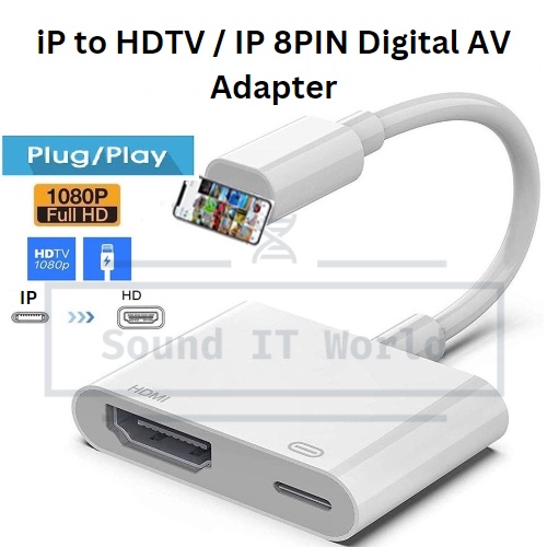 IP to HDmi / IP 8PIN Digital AV Adapter | Shopee Malaysia