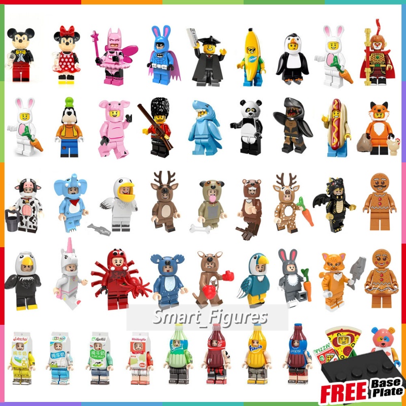 Building Blocks Minifigures Graduate Monkey King Panda Batman Fairy ...