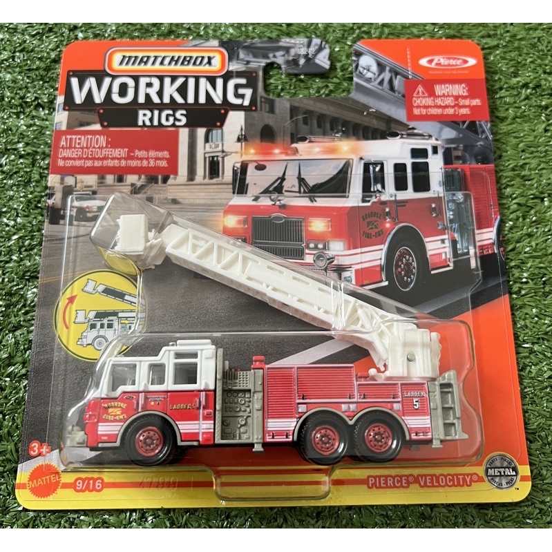 Matchbox MBX Working Rigs 2022 Pierce Velocity Fire Ladder Truck ...