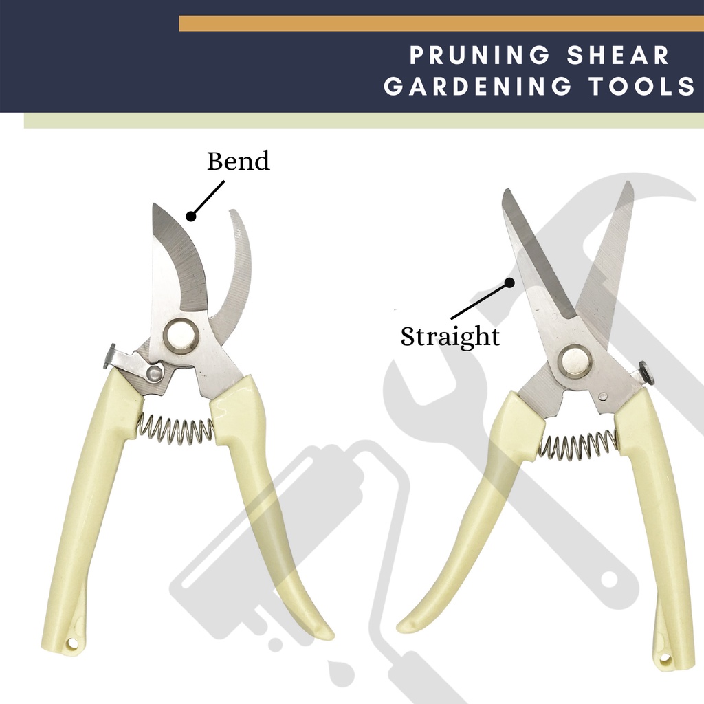 [Straight, Bend] Pruning Shear | Garden Scissors | Gardening Tools | Gunting Pokok Bunga 7 ...