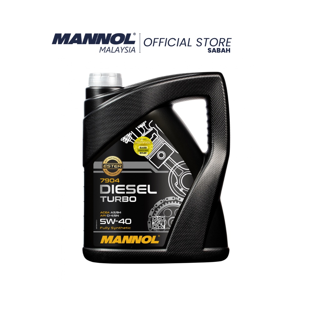 MANNOL MN7904 Diesel Turbo 5W40 (5L) | Shopee Malaysia