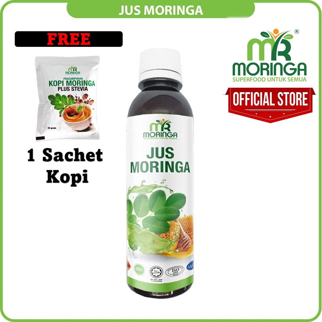 Jus MR Moringa dengan Madu Asli Penawar Batuk, Selsema, Semput, Cair ...
