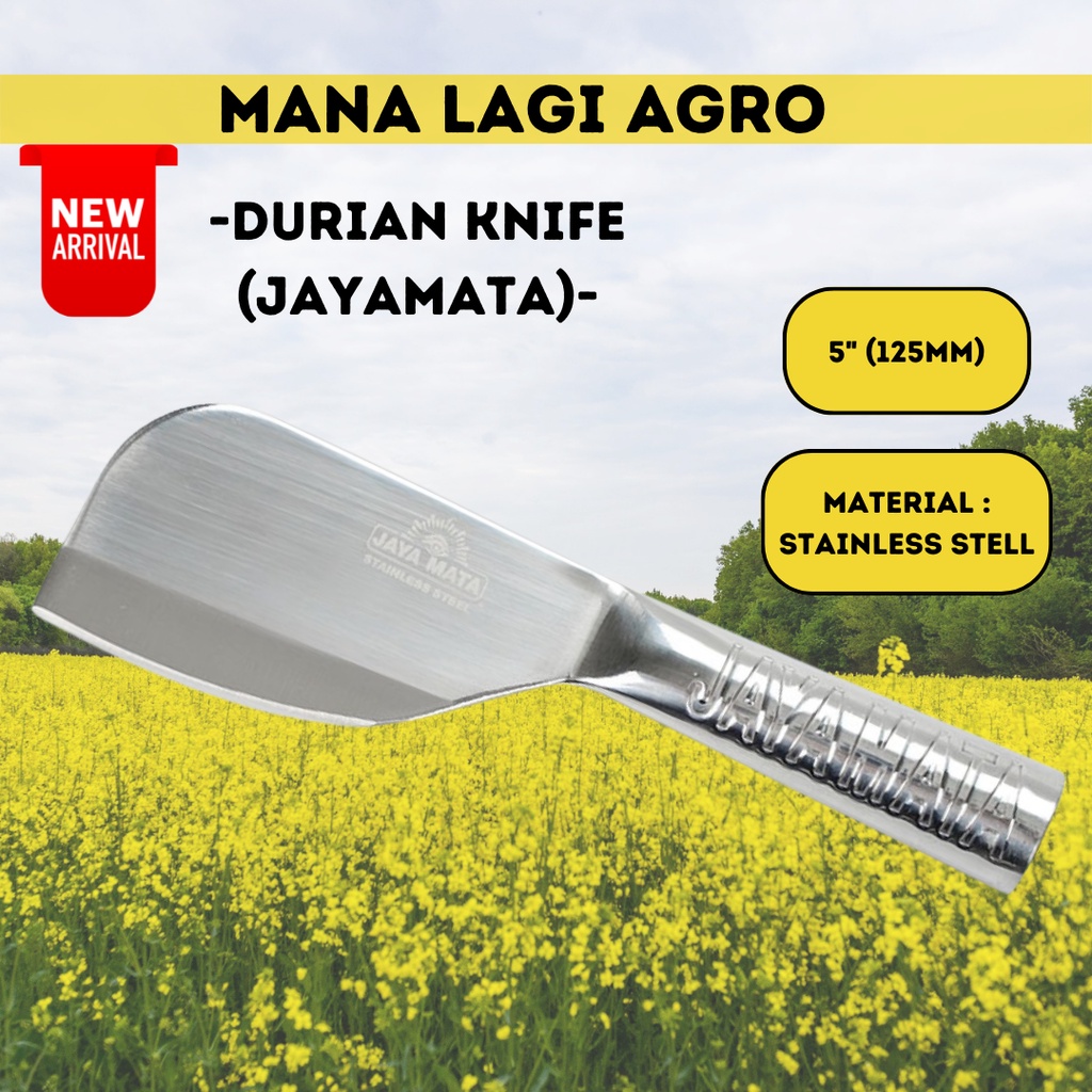 STAINLESS STEEL DURIAN KNIFE/PISAU DURIAN JAYA MATA JM5/JM6 /TAHAN ...