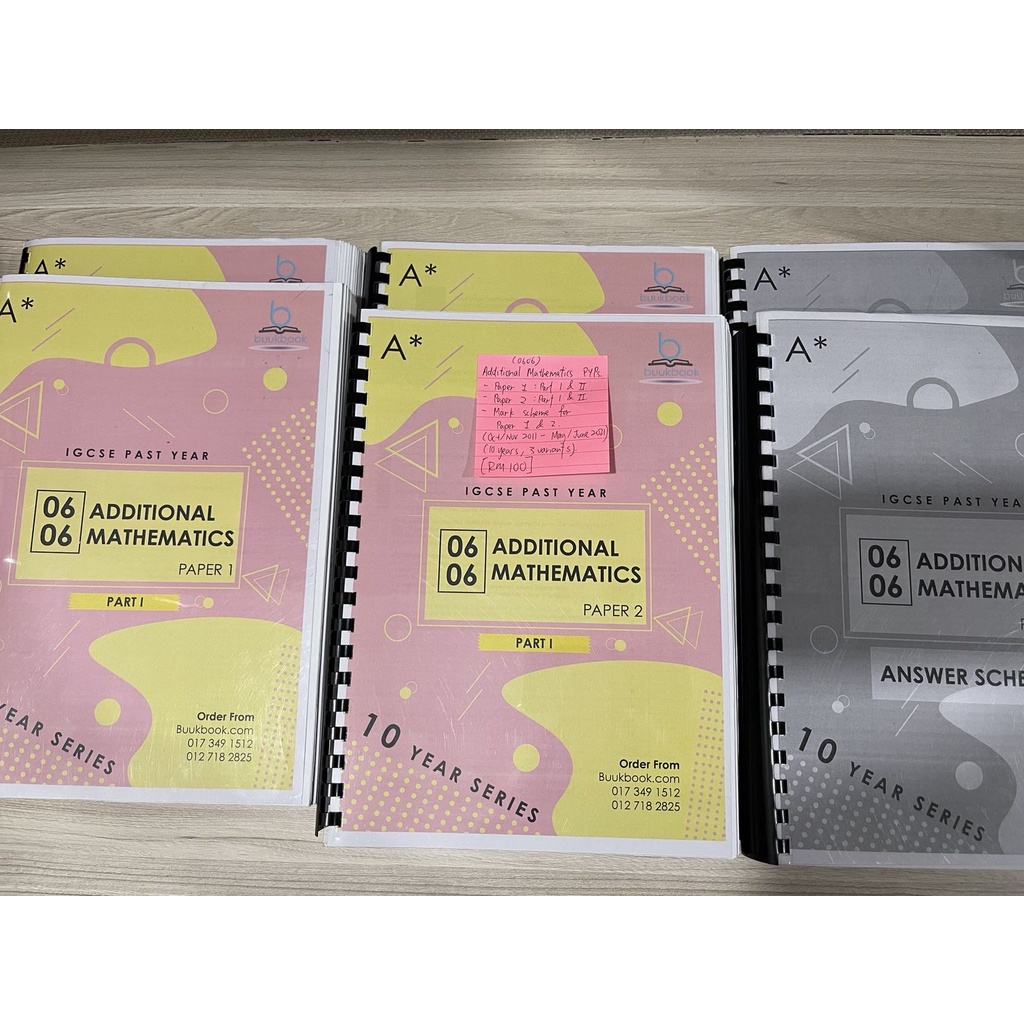 IGCSE Past Year Papers: Additional Mathematics 0606 - 10 Years, 3 ...