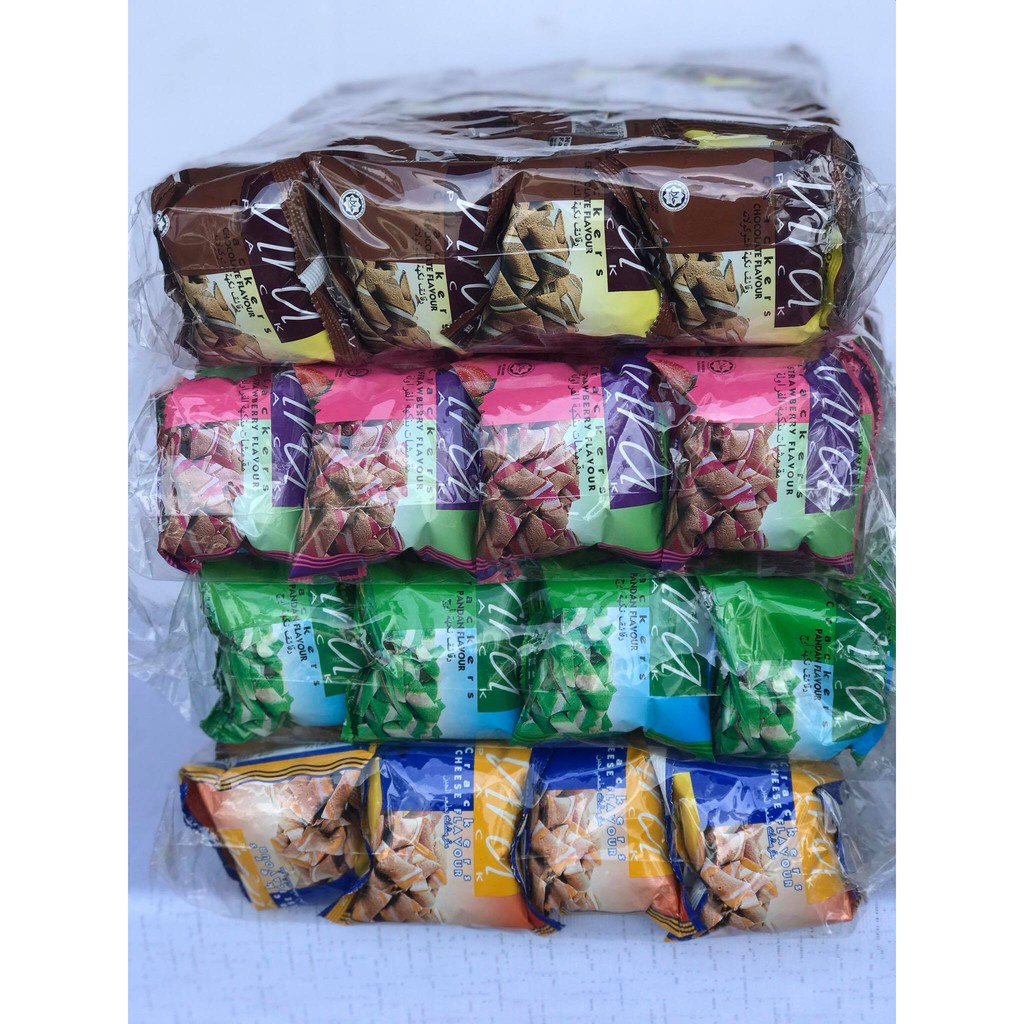 10g x 40pcs Vira Crackers [Chocolate / Strawberry / Pandan / Cheese ...