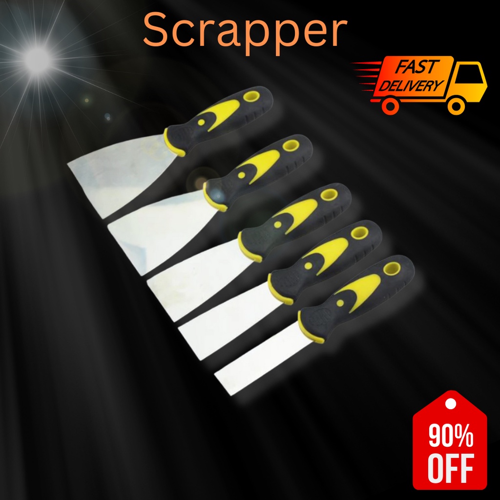 Stainless Steel Scraper With Rubber Handle Wall Scrapper Paint Scraper ...