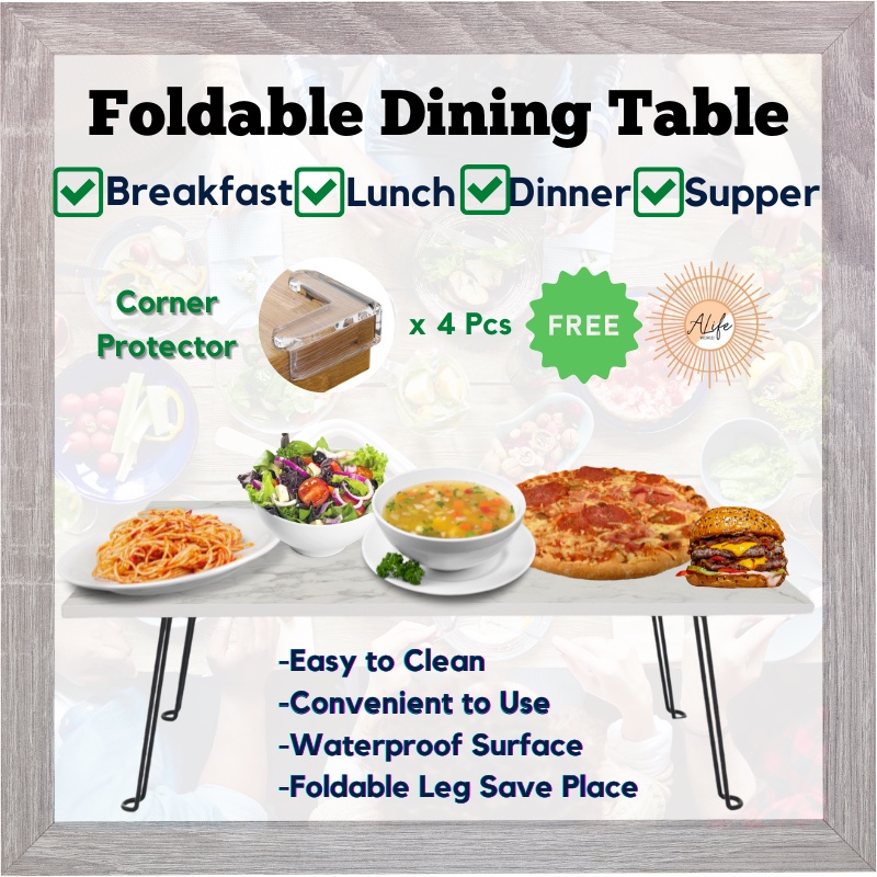 ALife Meja Makan Lipat Besar Murah Meja Jepun Rendah Duduk Panjang ...