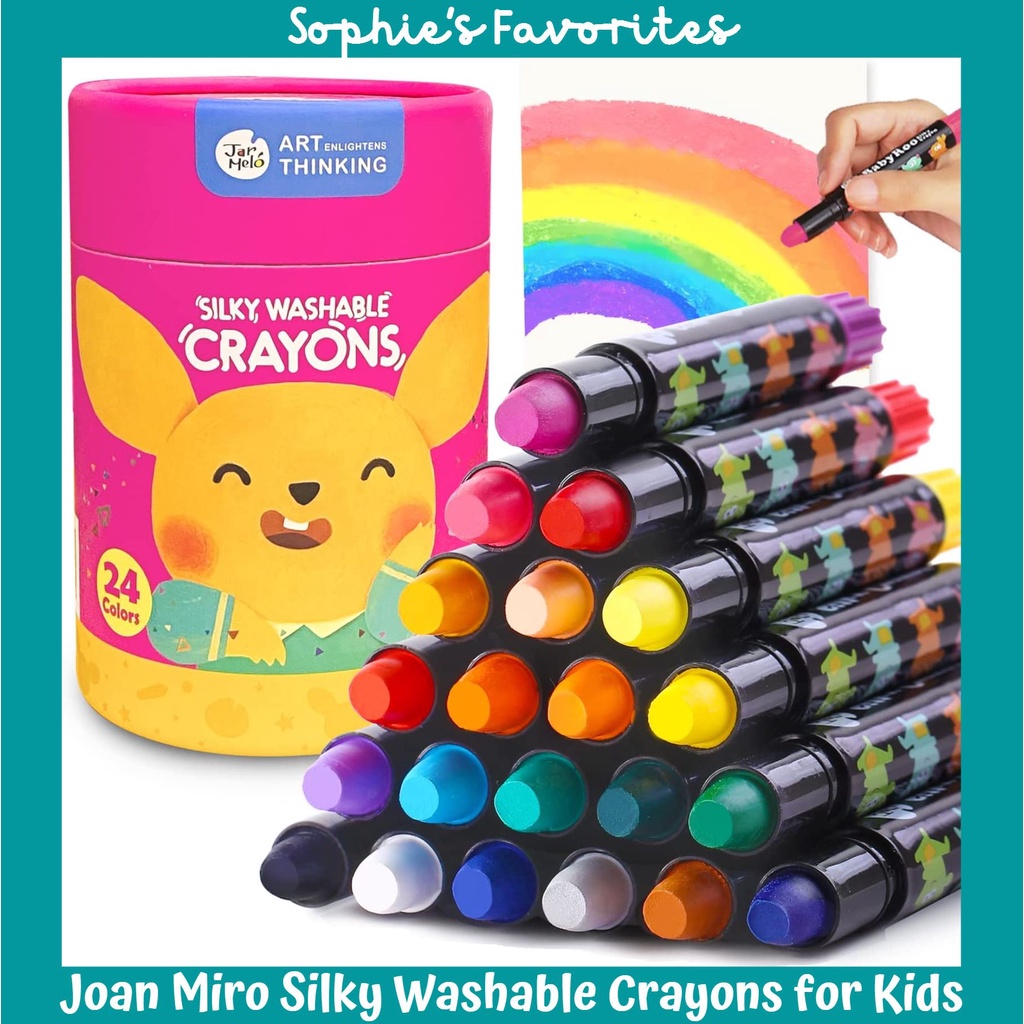 crayon Silky Washable Crayons for Kids Joan Miro Jar Melo Baby Roo ...