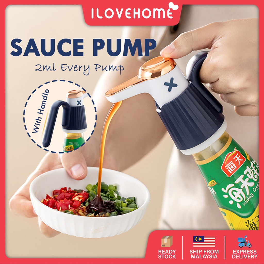 ILOVEHOME Chili Sos Oyster Sauce Pump Pam Soy Sauce Tomato Sos Bottle ...