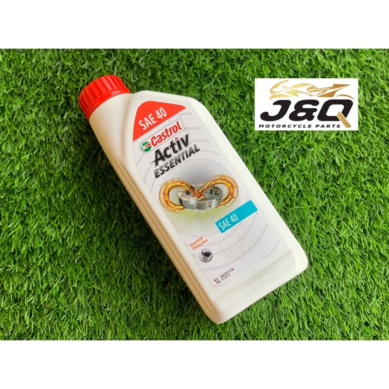CASTROL ENGINE OIL ACTIV ESSENTIAL 4T SAE 40 100% ORIGINAL | Shopee ...