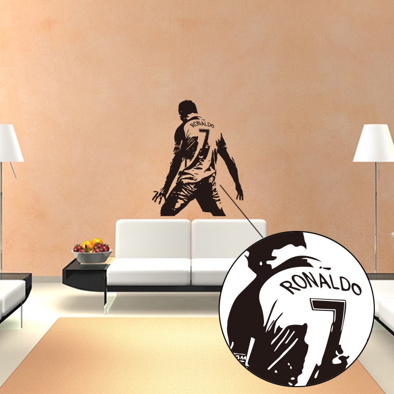 Cristiano Ronaldo CR7 Football Club Real Madrid Sport Wall Decals ...