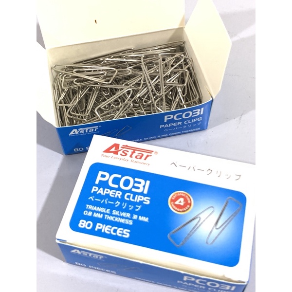 ASTAR PC031 31mm (80 PCS) TRIANGLE PAPER CLIP / KLIP KERTAS TIGA SEGI ...